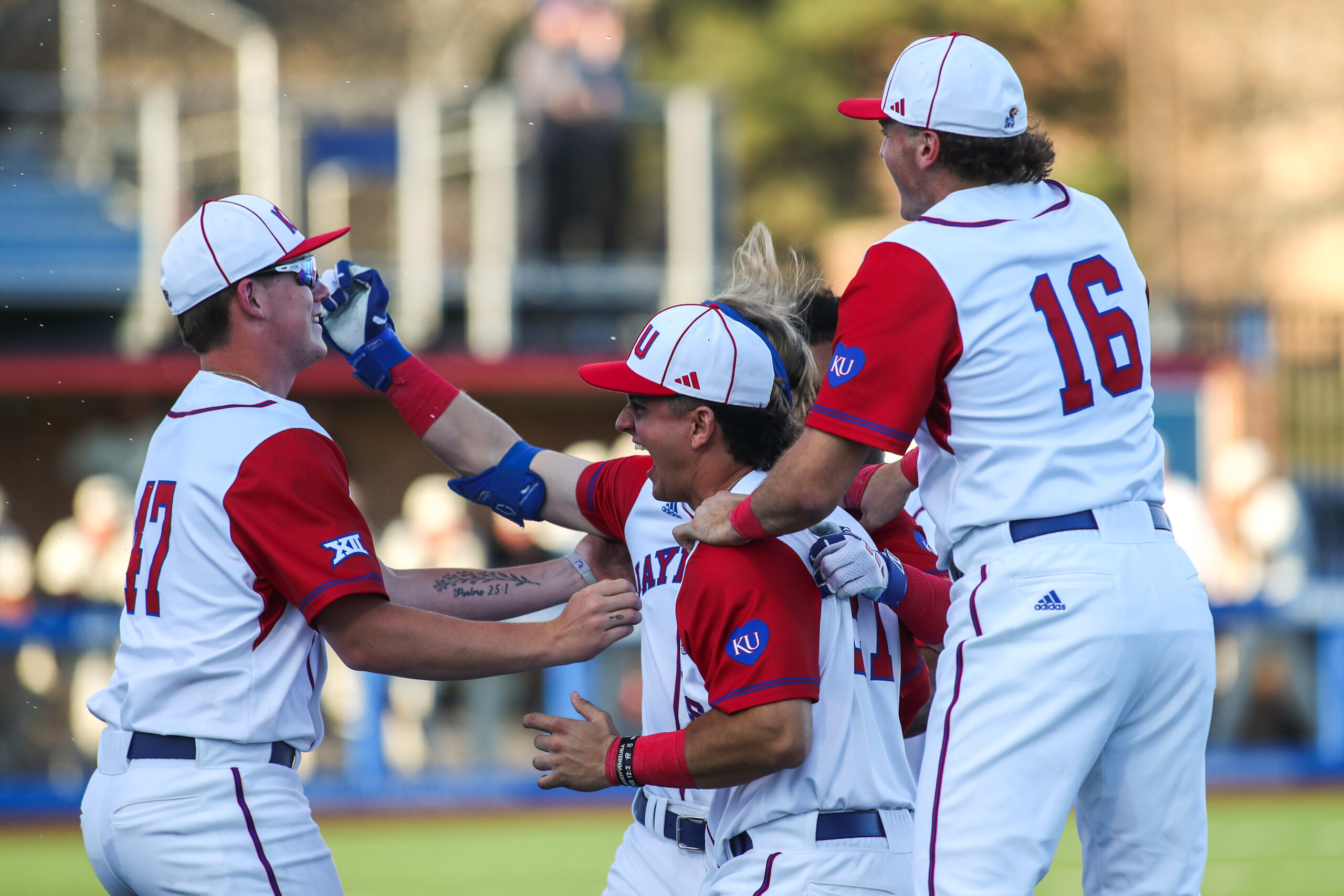 Hot bats lead Kansas baseball to run-rule win over Missouri in fifth ...